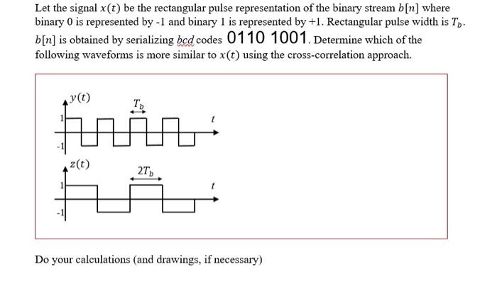Let The Signal X T Be The Rectangular Pulse