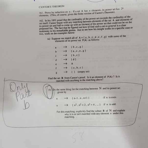 Solved CANTOR'S THEOREM 161. Prove by induction on n: If a | Chegg.com
