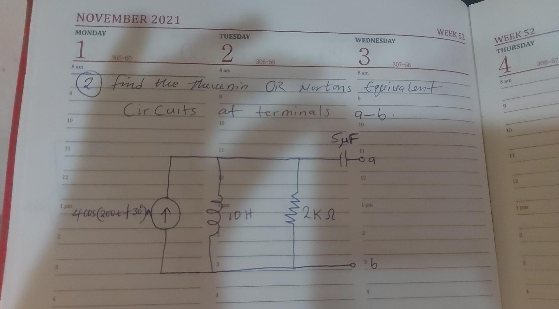 Solved (2) Find the theremin OR Nortons equ Circuits at | Chegg.com