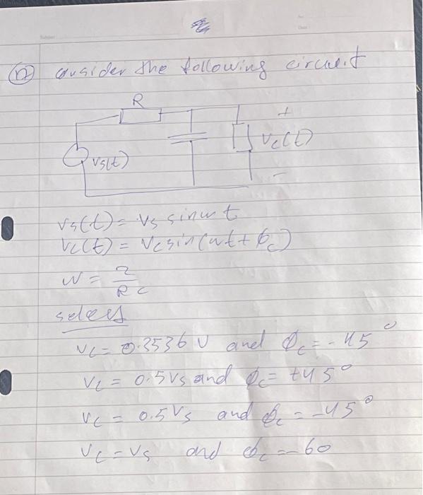 Solved selet v2 : where vS=12 VI5=4 AR1=3ΩR2=1Ω(1) ansider | Chegg.com
