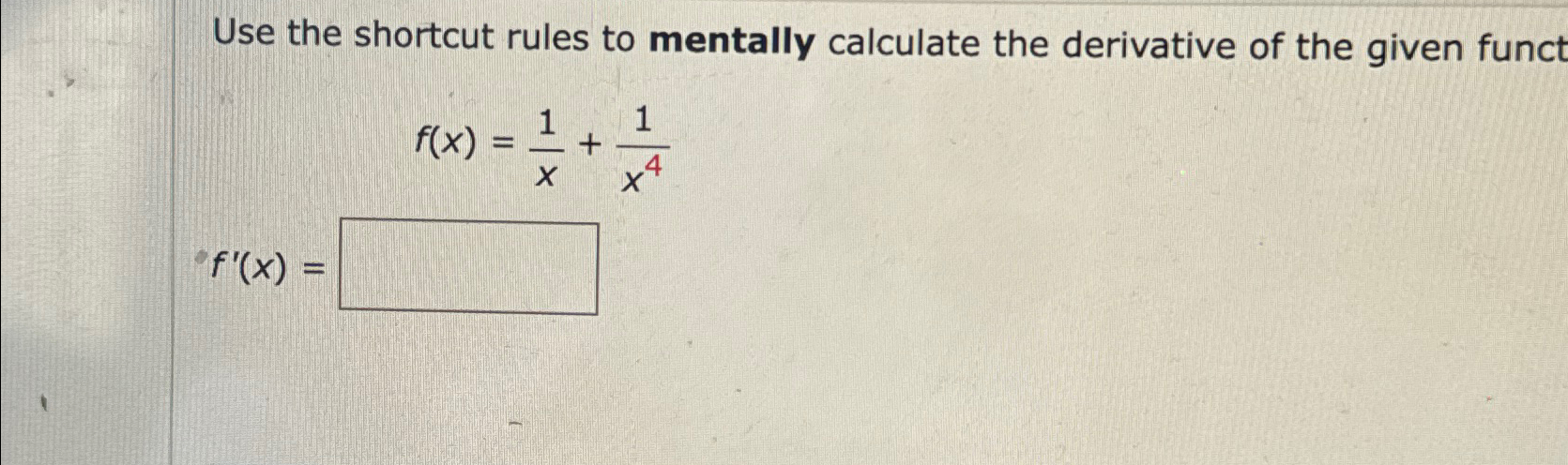 Solved Use the shortcut rules to mentally calculate the | Chegg.com