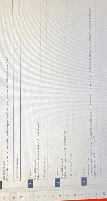 please explain with excel formulasthe first excel | Chegg.com