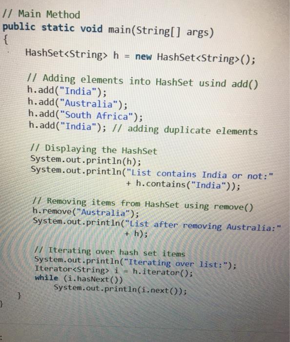 Solved I Have To Write A Program To Build A Hashset Without