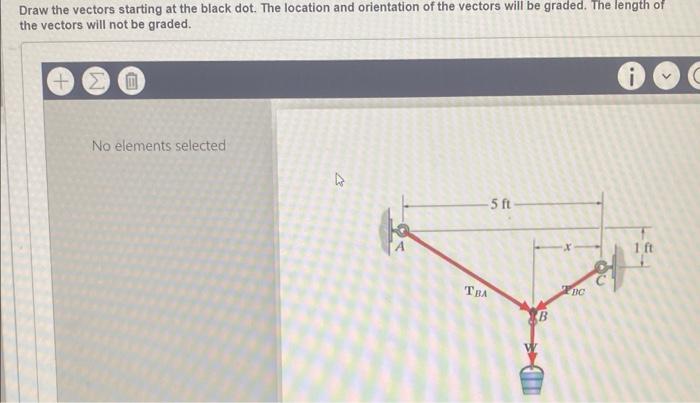 Solved The single elastic cord ABC is used to support the 40 | Chegg.com