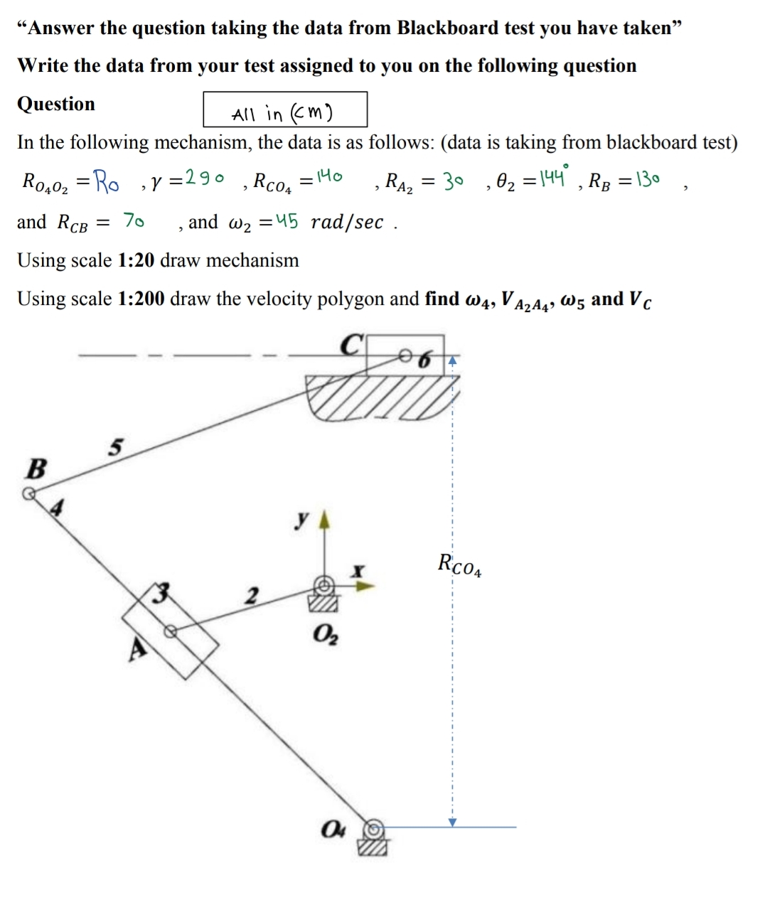 "Answer the question taking the data from Blackboard | Chegg.com