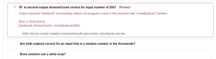 Solved Matlab grader: Using While Loops ("divideBySeven") | Chegg.com