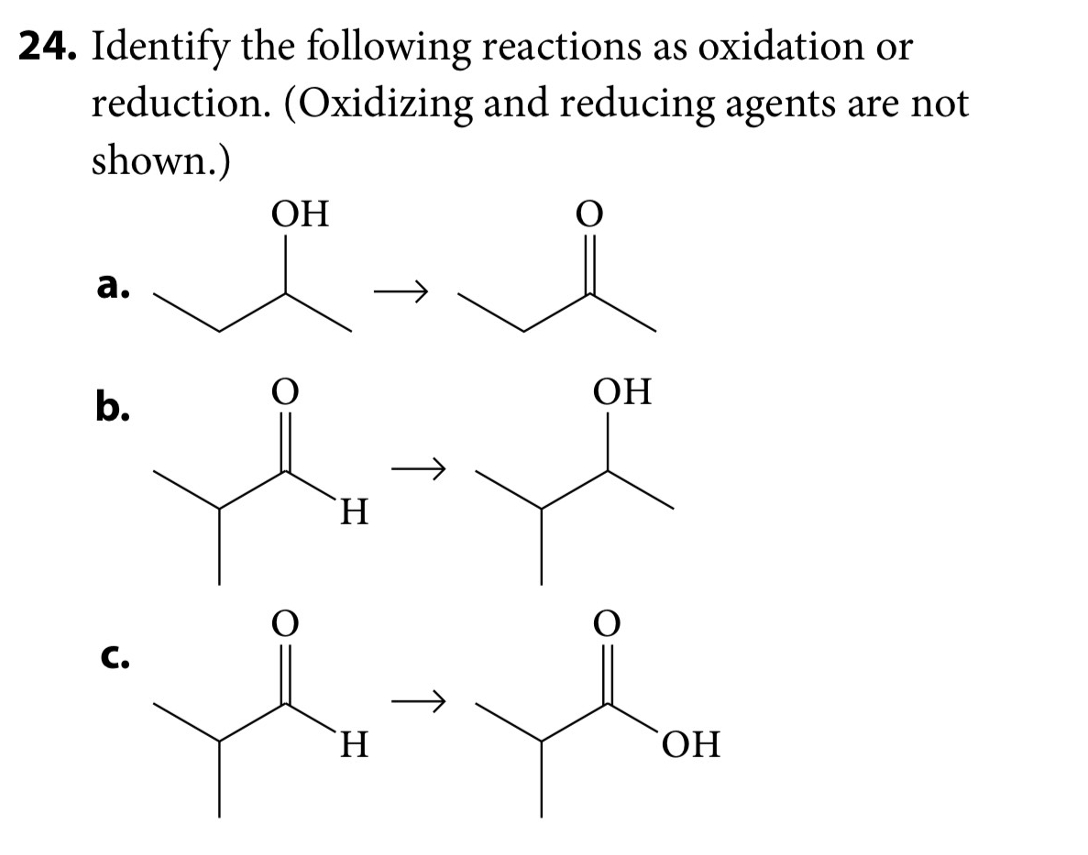 Solved Identify the following reactions as oxidation | Chegg.com
