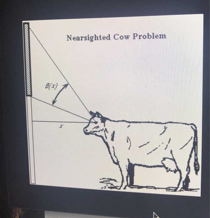 Solved (1 point) The Nearsighted Cow Problem: A Calculus | Chegg.com