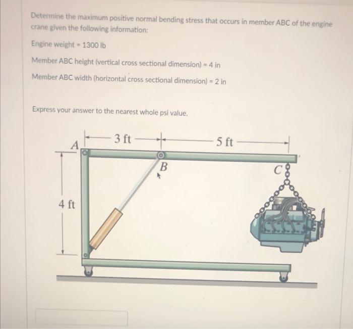 Solved Determine the maximum positive normal bending stress | Chegg.com