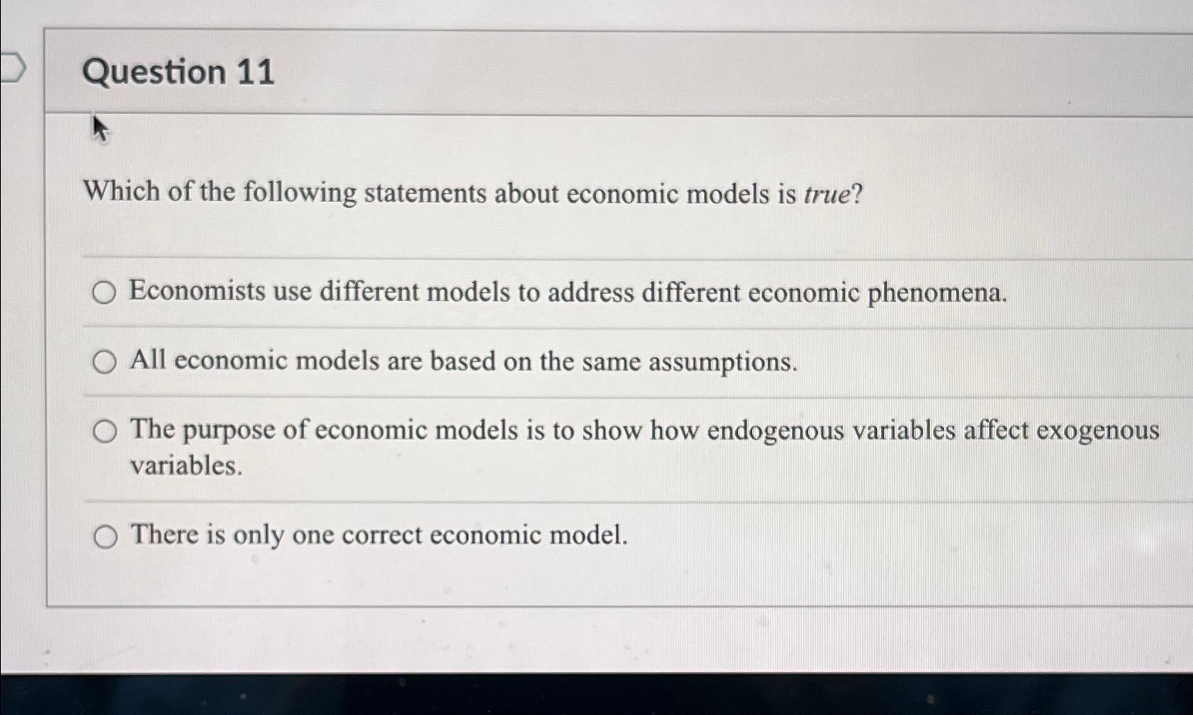 Solved Question 11Which of the following statements about | Chegg.com