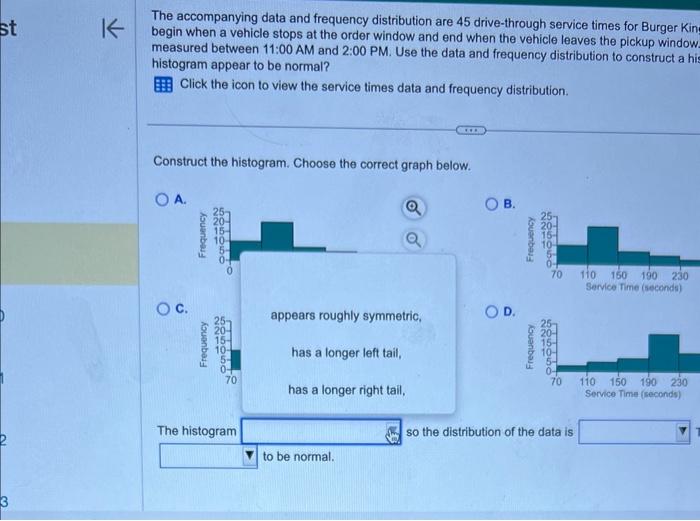 Solved The accompanying data and frequency distribution are | Chegg.com