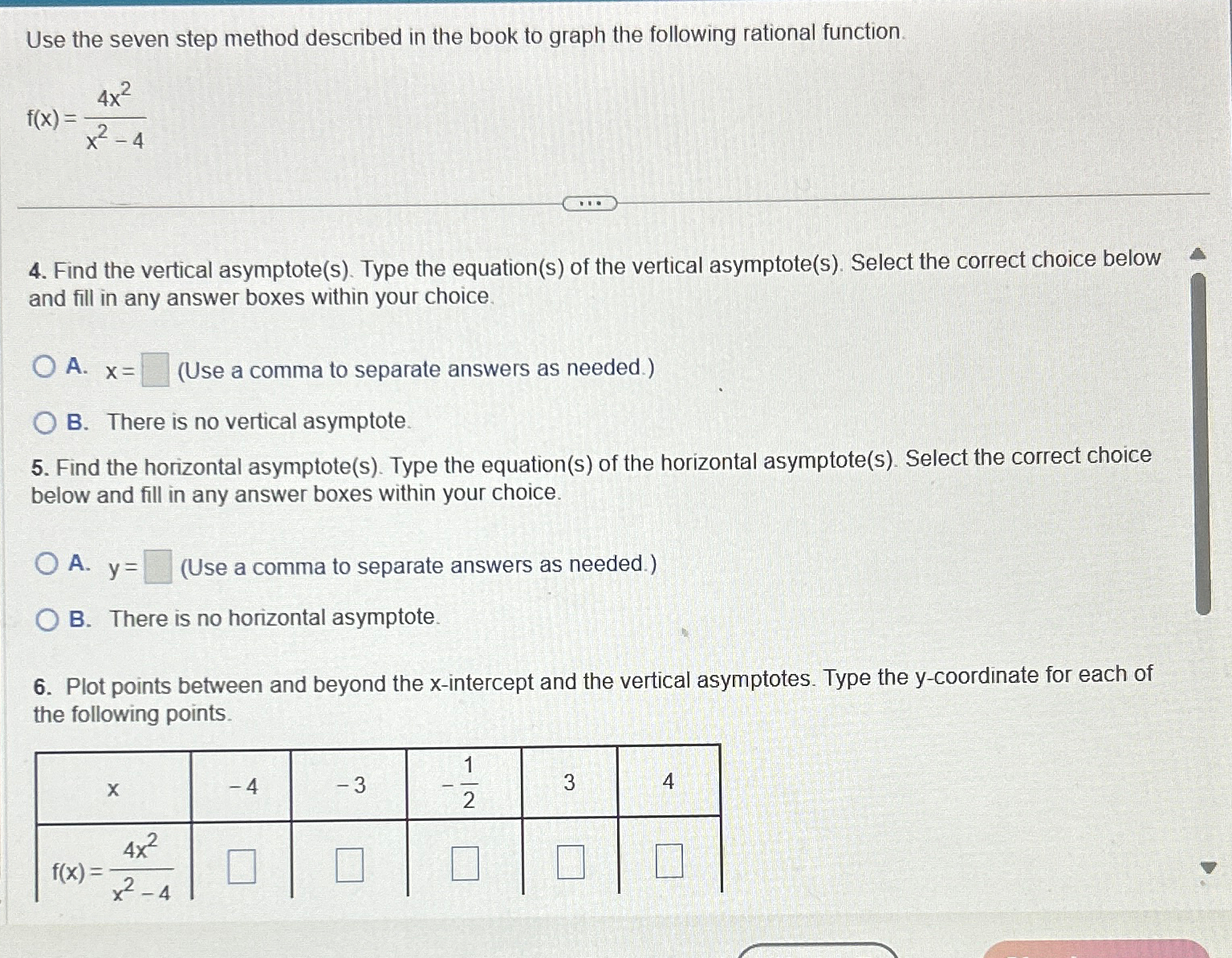 Solved Use the seven step method described in the book to | Chegg.com