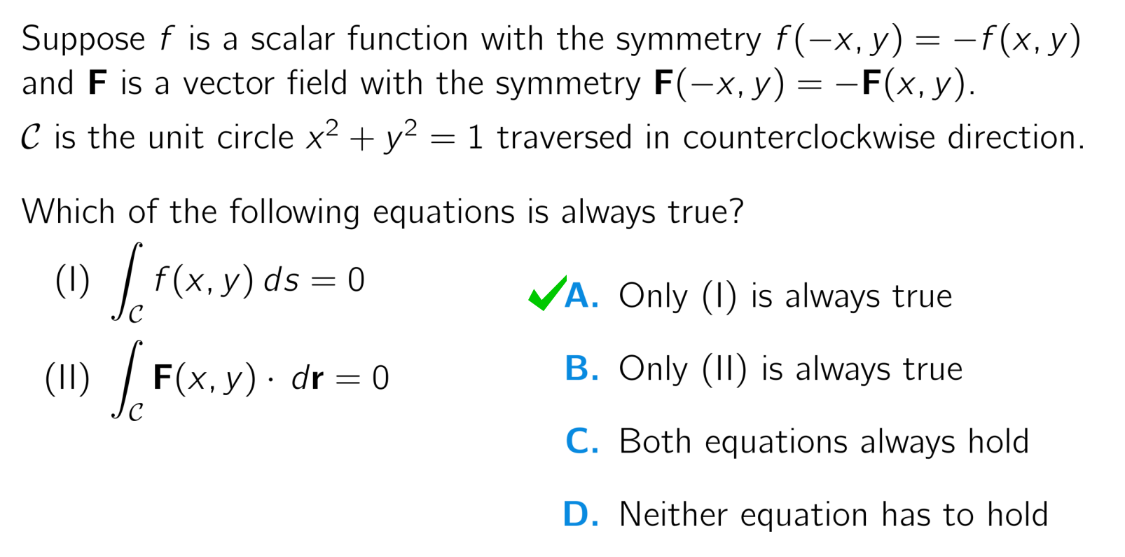 Solved Suppose f ﻿is a scalar function with the symmetry | Chegg.com