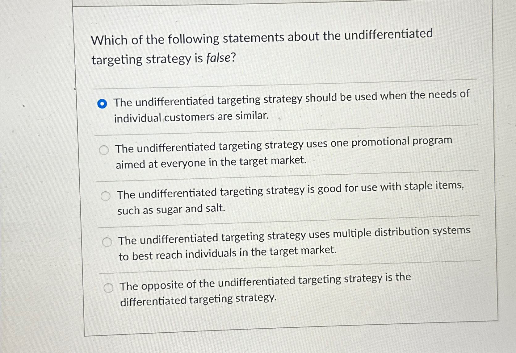 Solved Which of the following statements about the | Chegg.com