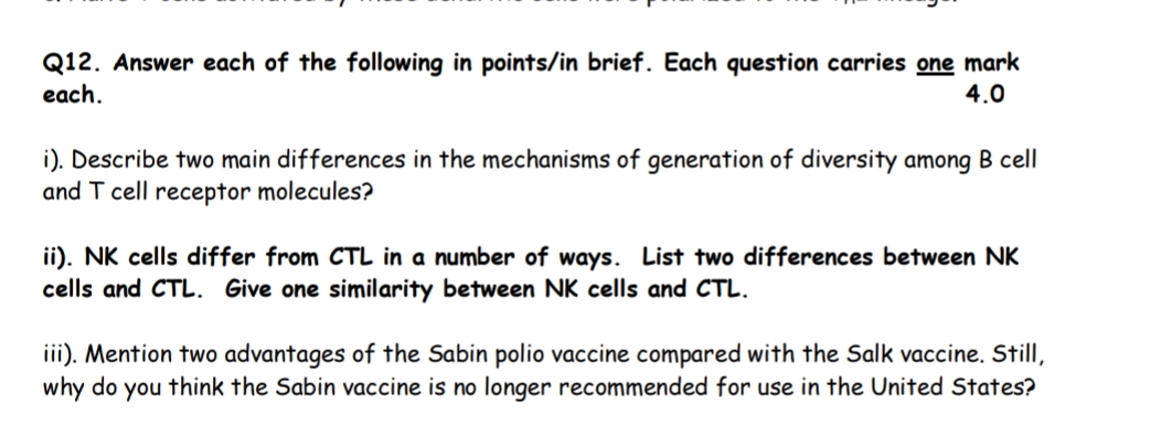 Solved Q12. ﻿Answer each of the following in points/in | Chegg.com