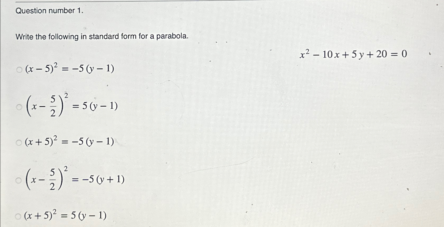 Solved Question number 1.Write the following in standard | Chegg.com