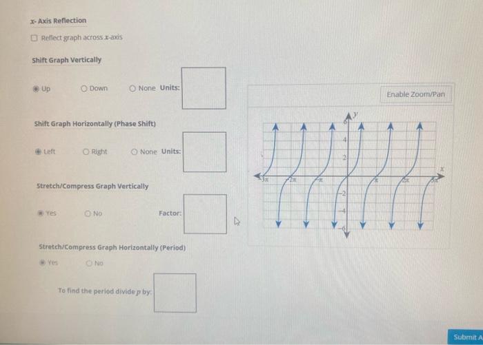 please answer:reflect graph across x-axis?shift graph | Chegg.com