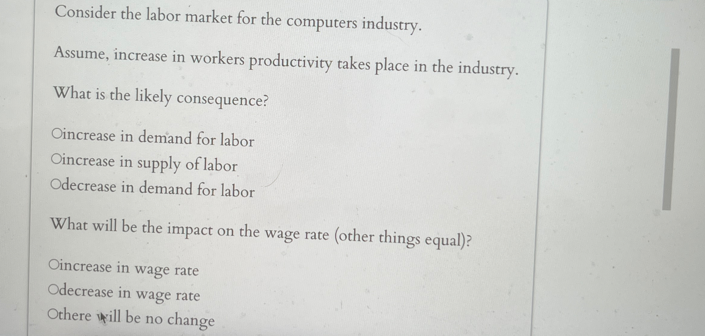 Solved Consider the labor market for the computers | Chegg.com