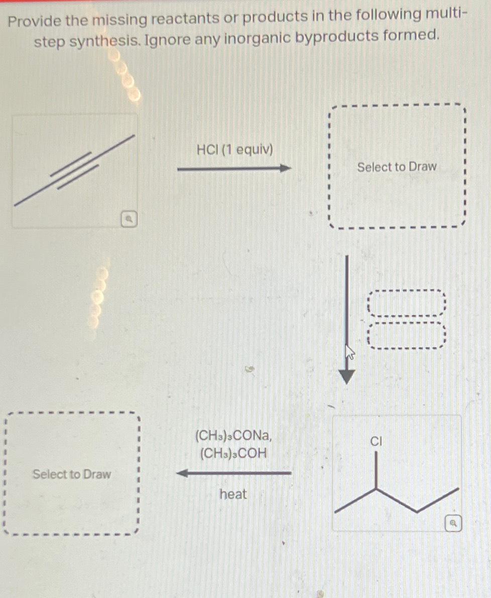 Solved Provide the missing reactants or products in the | Chegg.com