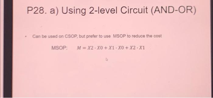 Solved Problem 28 A Majority Function Has An Output Of True