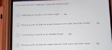 Solved What does the term "extension" describe | Chegg.com
