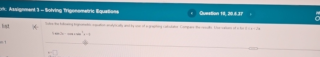 Solved Assignment 3 -- ﻿Solving Trigonometric | Chegg.com