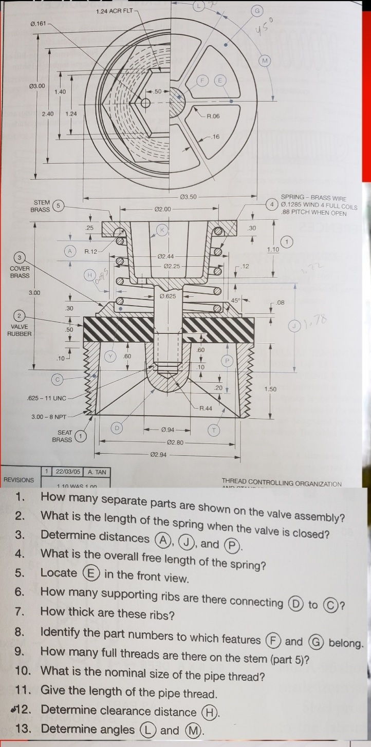 Solved How many separate parts are shown on the valve | Chegg.com