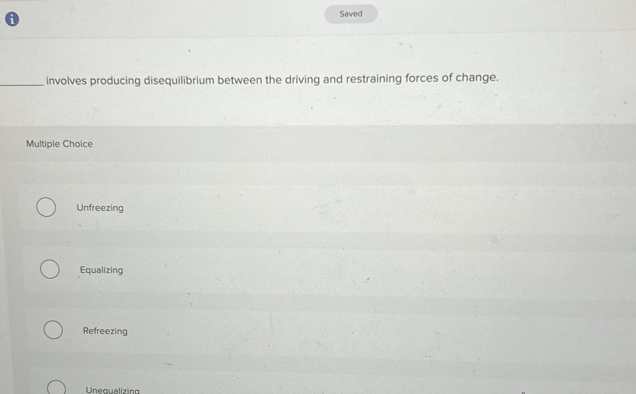 Solved (1)involves producing disequilibrium between the | Chegg.com
