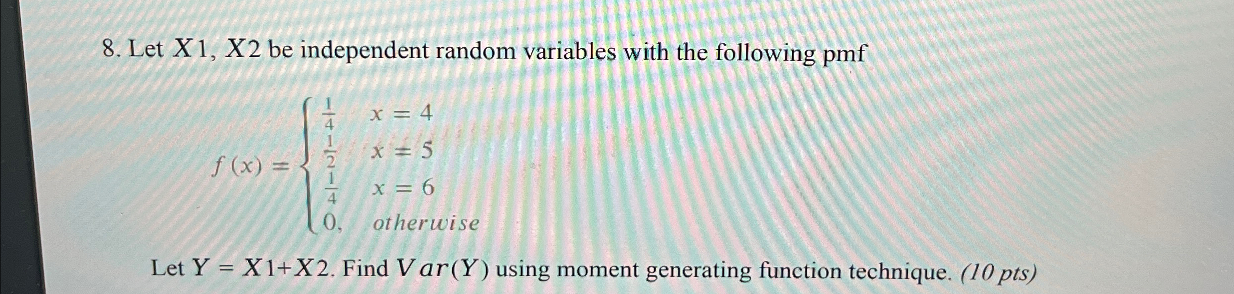 Solved Let x1,x2 ﻿be independent random variables with the | Chegg.com