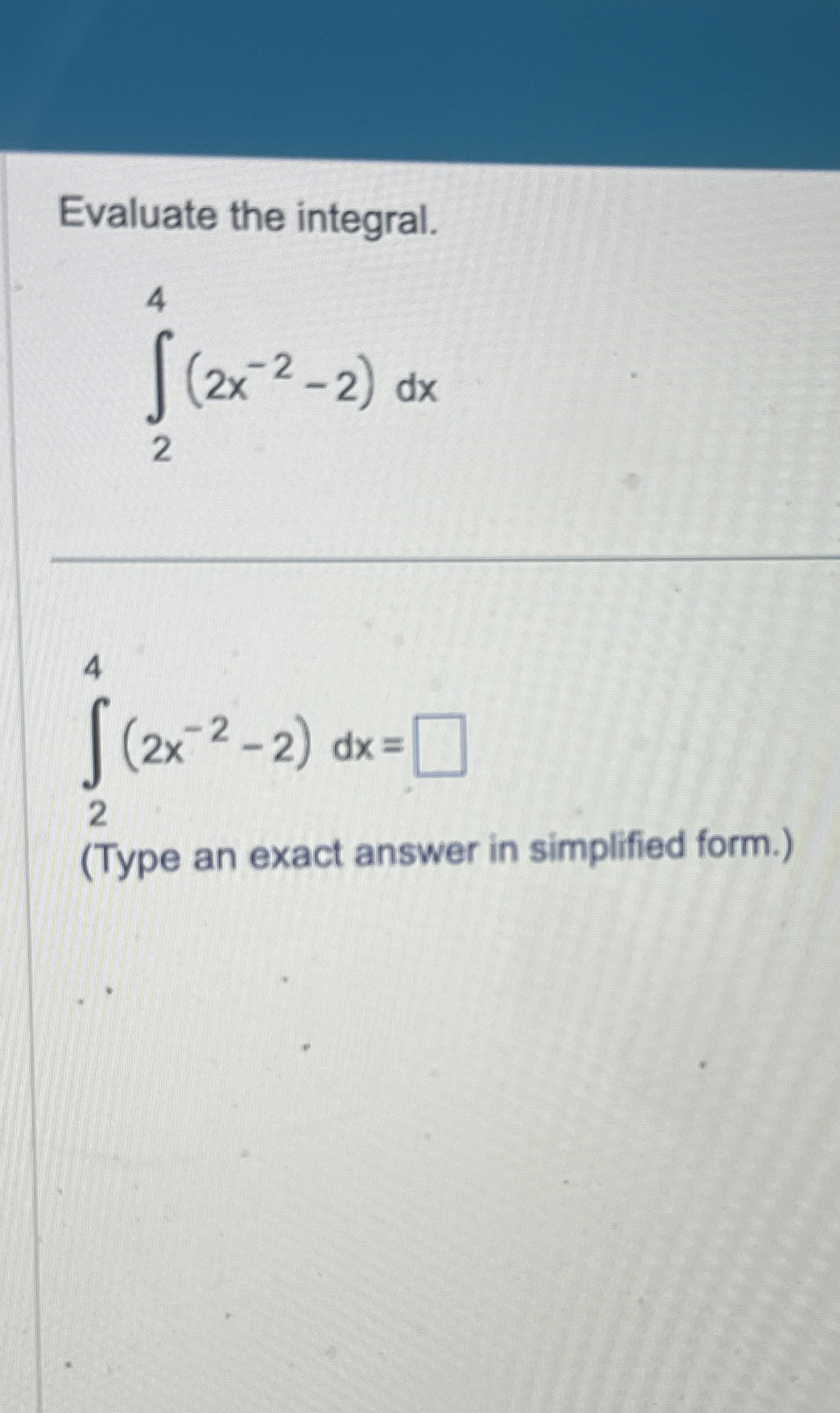 Solved Evaluate the | Chegg.com