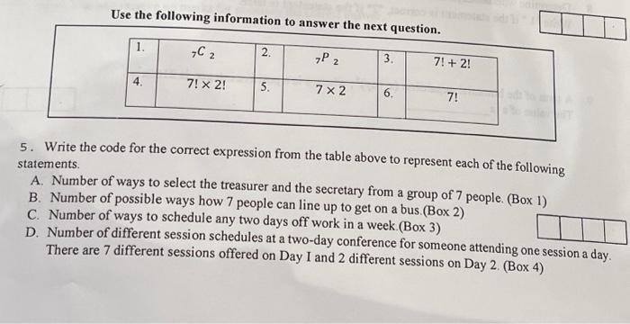 Solved Use the following information to answer the next | Chegg.com