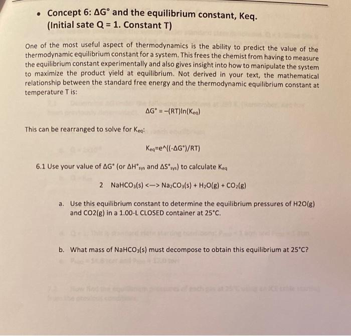 Solved Thermodynamics and equilibrium can be a very | Chegg.com