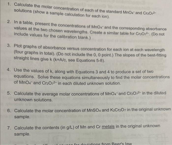 help me with this plz concentration of 100 ml MnO4 | Chegg.com