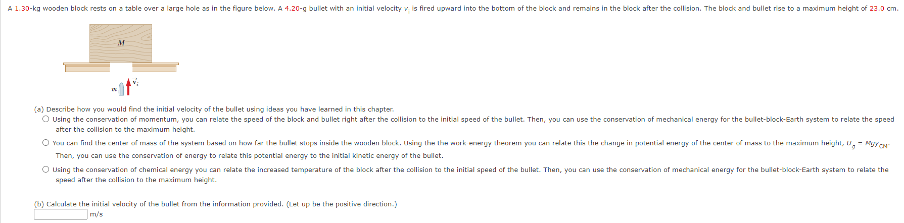 Solved (a) ﻿Describe how you would find the initial velocity | Chegg.com