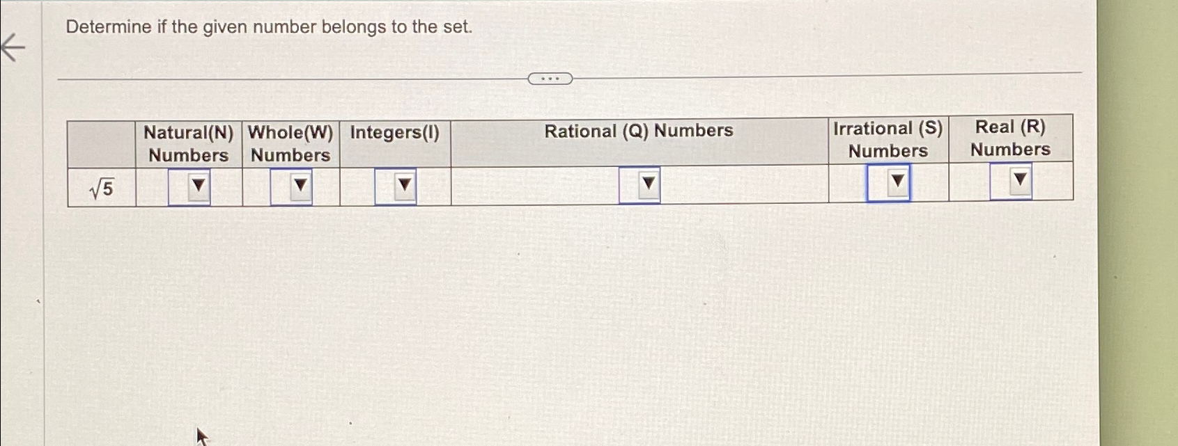 Solved Determine if the given number belongs to the | Chegg.com