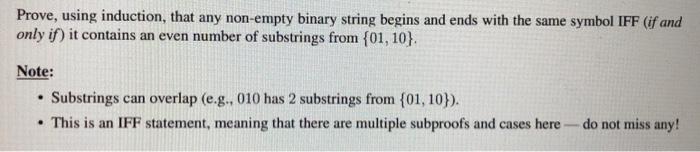 Solved Prove, using induction, that any non-empty binary | Chegg.com
