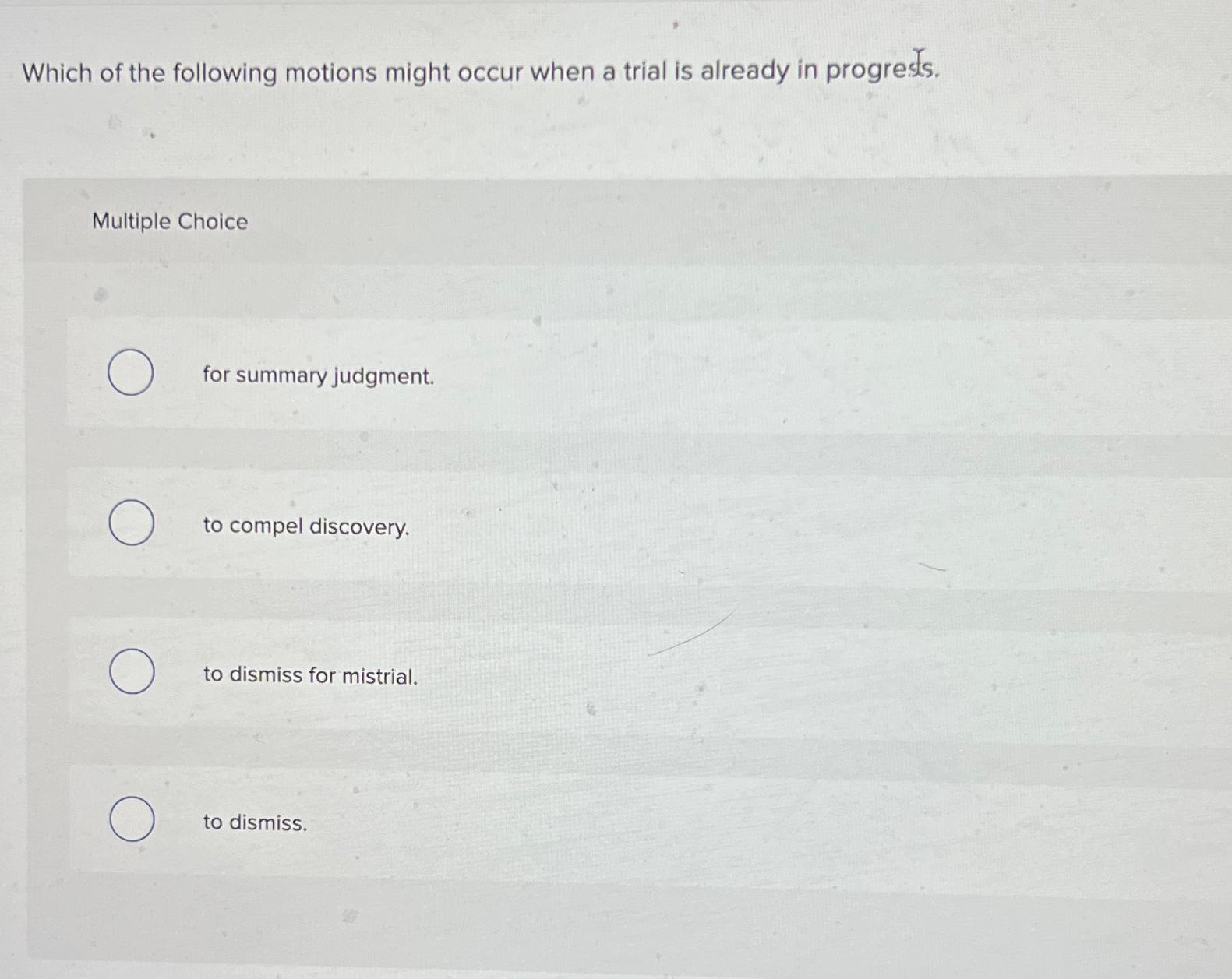 Solved Which of the following motions might occur when a | Chegg.com