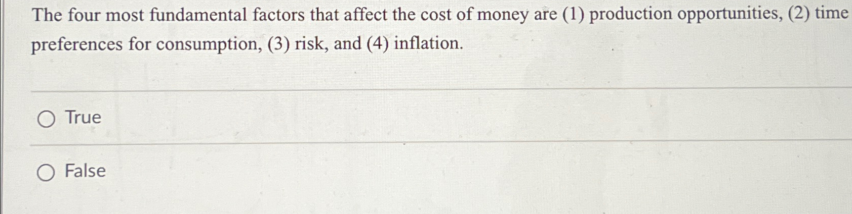 Solved The four most fundamental factors that affect the | Chegg.com