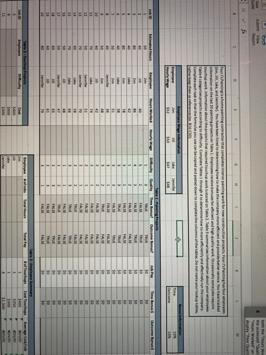 Solved Assignment Tasks Painting Use the IF function to | Chegg.com