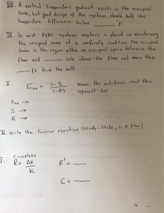 Solved II. A vertical temperature gradient exists in the | Chegg.com