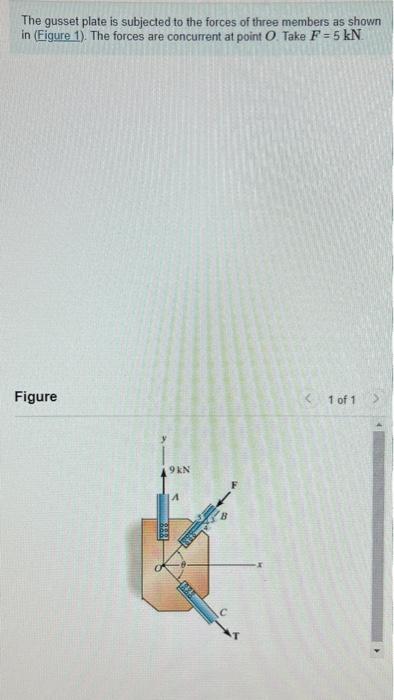 Solved Determine The Magnitude Of The Tension Force In