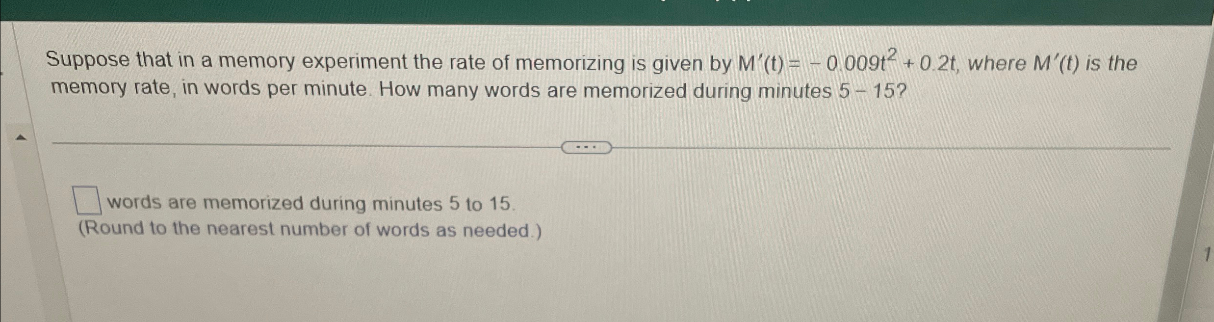 Solved Suppose that in a memory experiment the rate of | Chegg.com