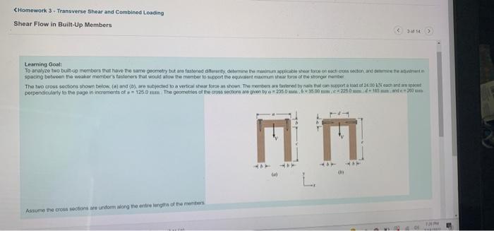 Solved Leaming GoaltPart A - Maximum applicable shear force | Chegg.com