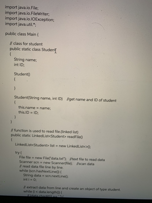 import java.io.File; import java.io.FileWriter; | Chegg.com
