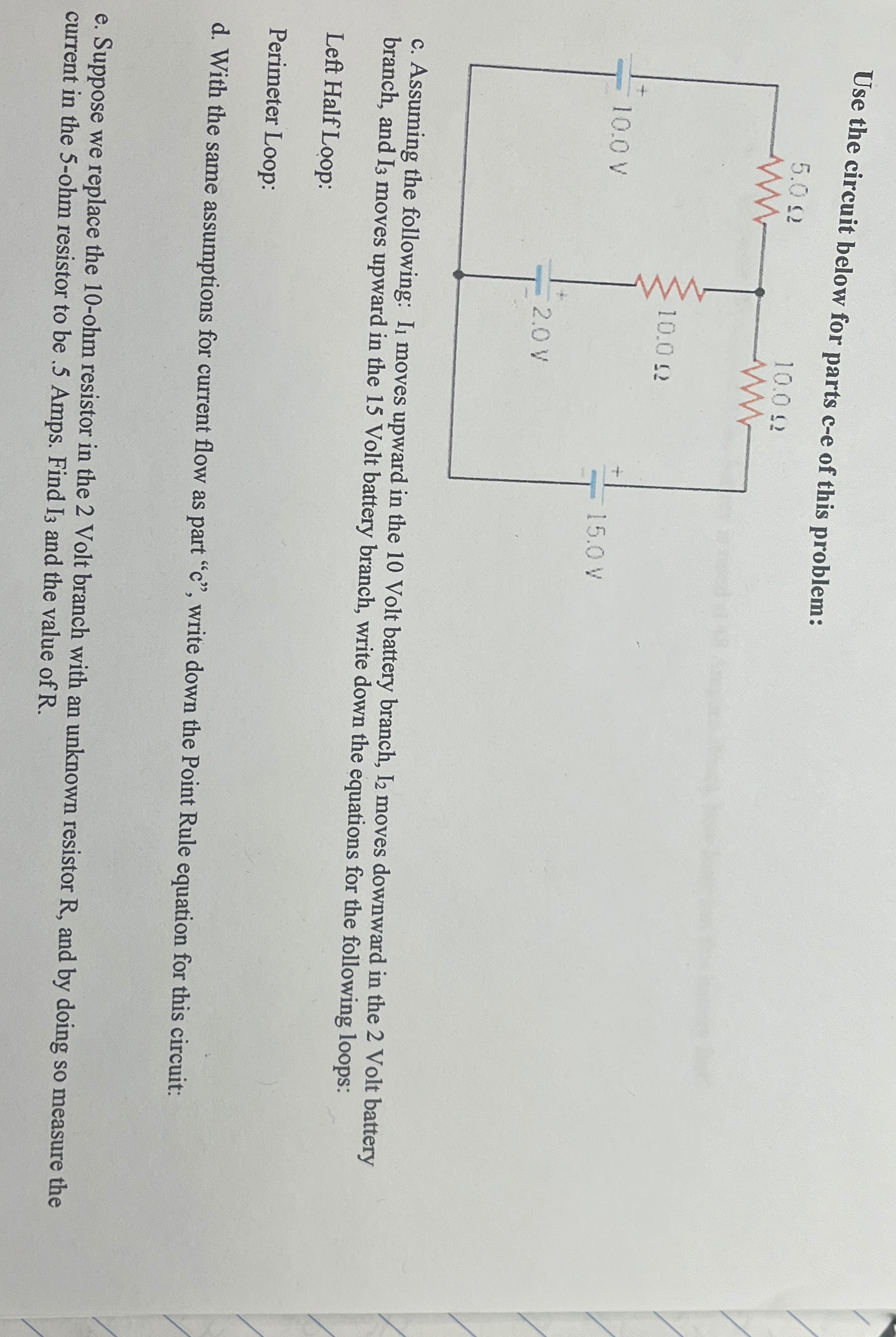 Solved Use the circuit below for parts c-e of this | Chegg.com