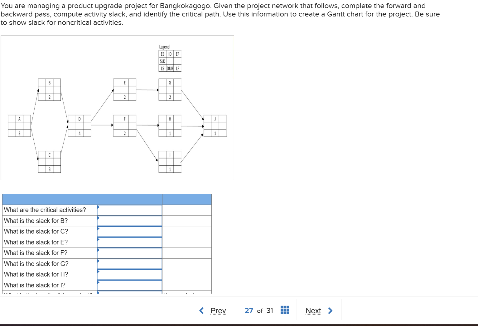 Solved You are managing a product upgrade project for | Chegg.com