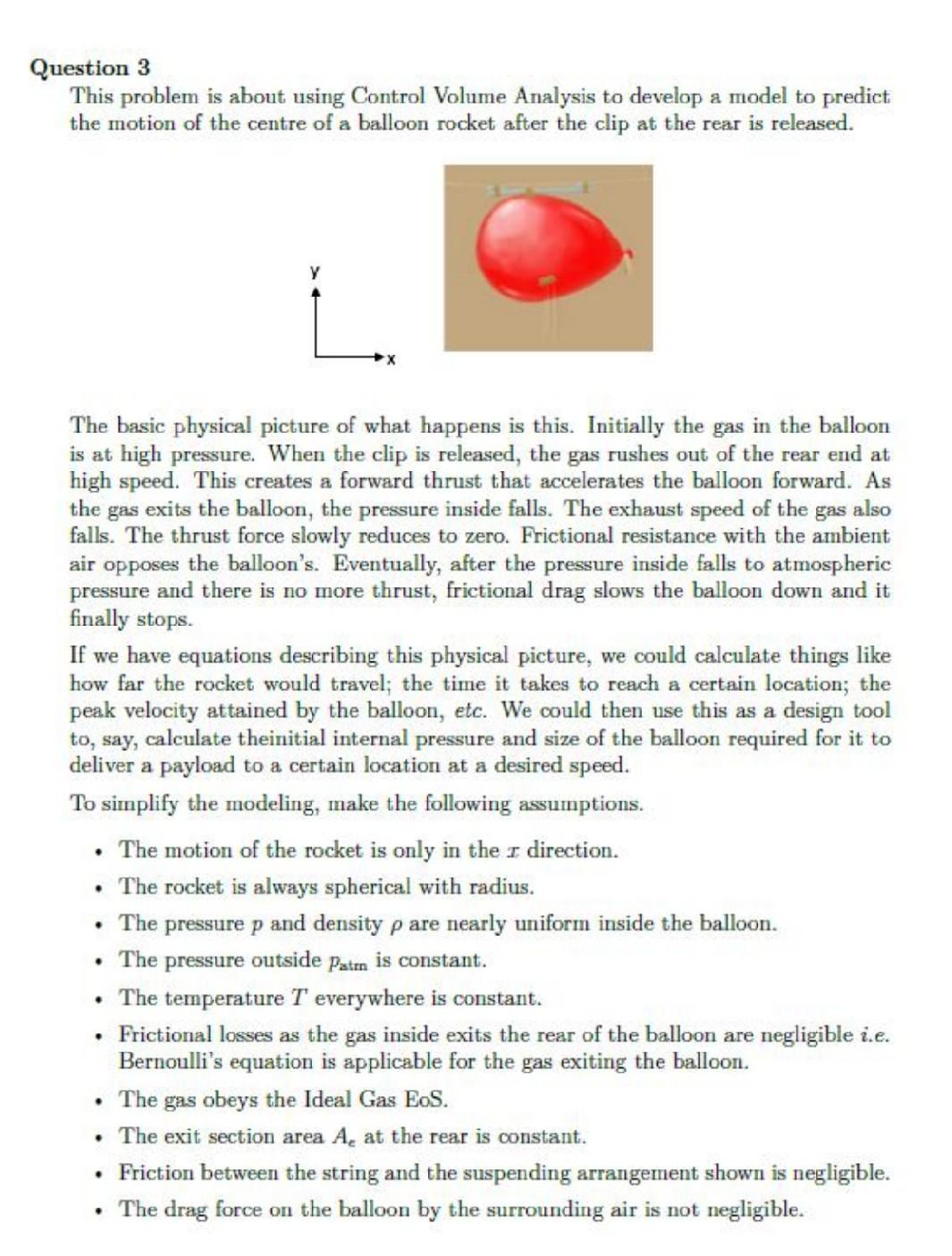 Solved Question 3 This problem is about using Control Volume | Chegg.com