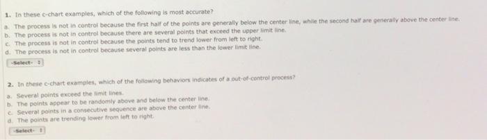 Conceptual Overview: Explore how c-charts are used to | Chegg.com