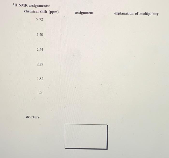 Solved Draw The Structure Of The Expected Major Organic