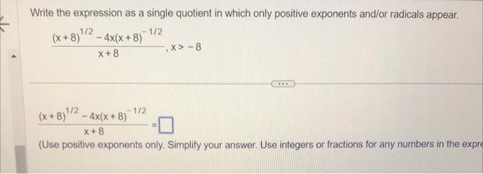 Solved Write the expression as a single quotient in which | Chegg.com